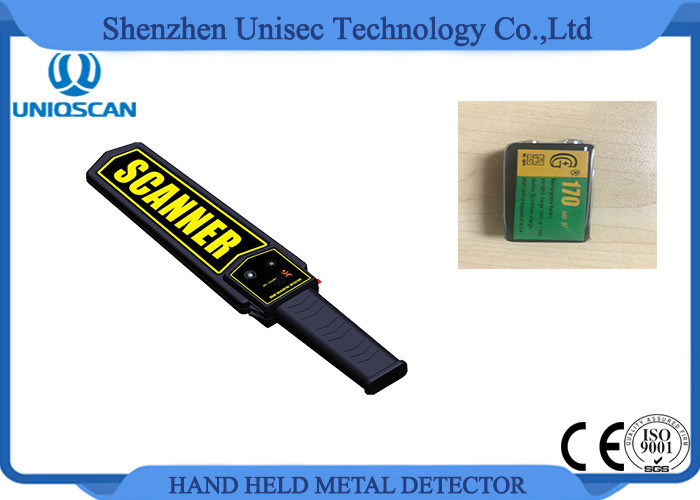 Black Small Metal Detector Wand , Security Check Portable Metal ...