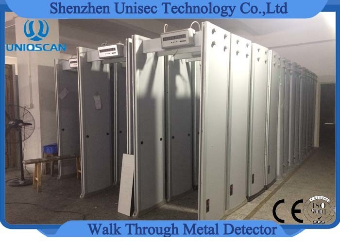 Customzied Waterproof Archway Metal Detector At Airport , 6 Zones Walk ...