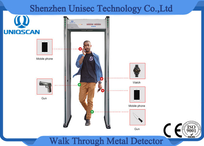 6 Zones LED Screen Portable Metal Detector Archway , Walk Through ...
