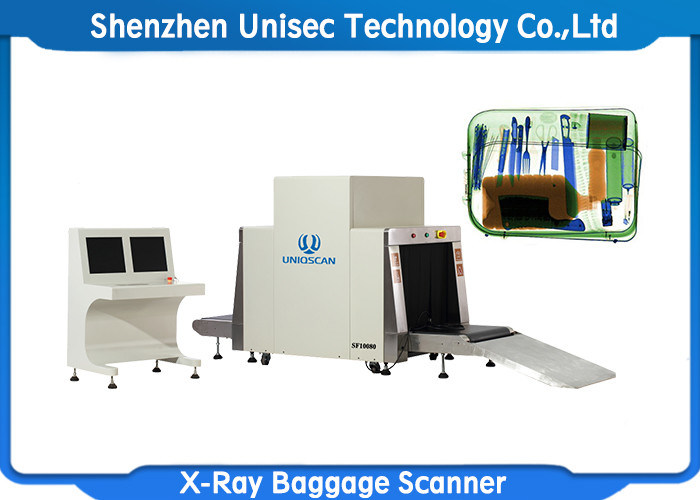 Dual View Baggage X Ray Machine / Cargo X Ray Machine SF 10080 For Airport