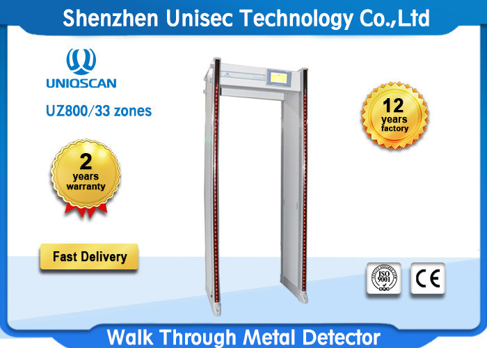 33 Zones Door Frame Metal Detector Security Gates , X Ray Full Body Scanner