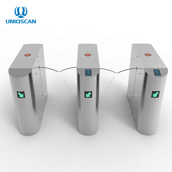Bi - Directional Pass Flap Barrier Gate 304 Stainless Steel Housing ...