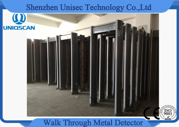 Gray Pass Through Metal Detector , Multi Zone Metal Detector IP65 ...