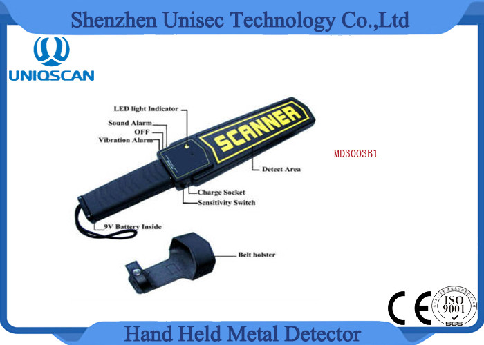 High Sensitivity Hand Held Security Detector , Metal Detector Scanner ...