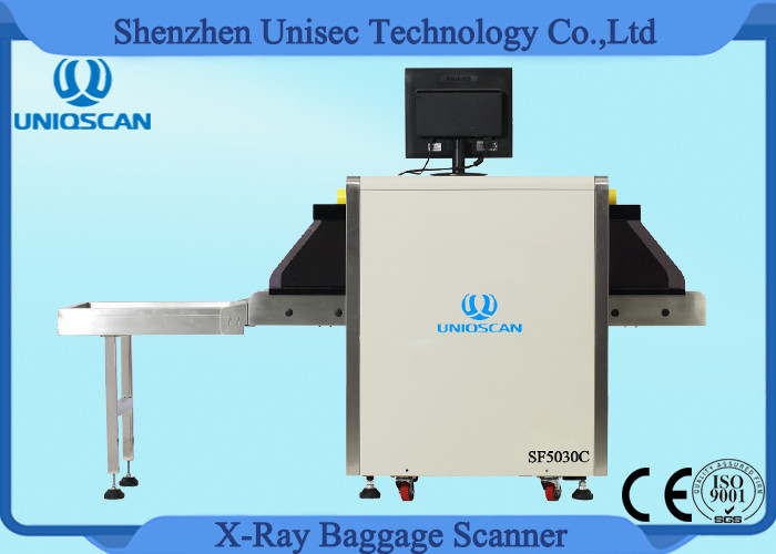 Small Dual Energy X Ray Luggage Scanner 500*300mm Tunnel Baggage Scanner