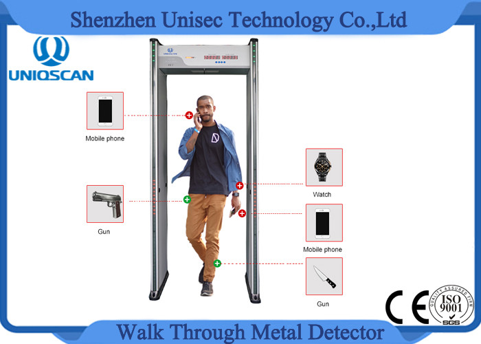 6 Zones LED Screen Portable Metal Detector Archway , Walk Through ...
