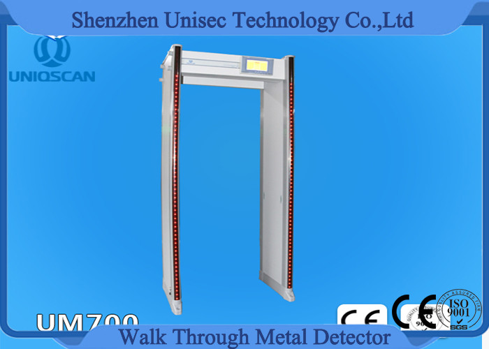 33 Zone Walk Through X Ray Machine , Airport Metal Detector Gate With ...