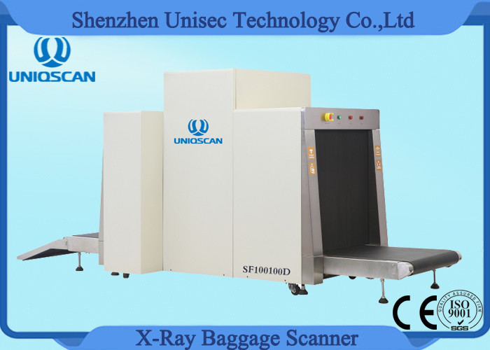 1m*1m Tunnel Size Dual View Baggage Security X-Ray Machines One-key ...