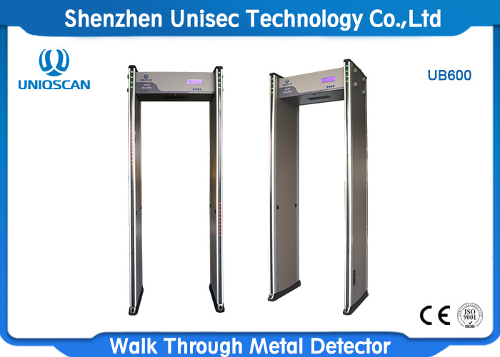 Multi Zones Portable Metal Detector UB600 LCD Display For CCTV Security ...
