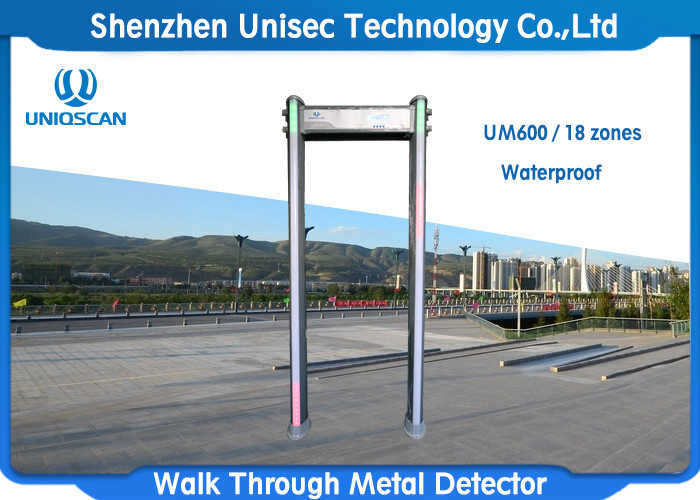 Waterproof Walk Through Metal Detector Gate , Out Door Use Multi Zone ...