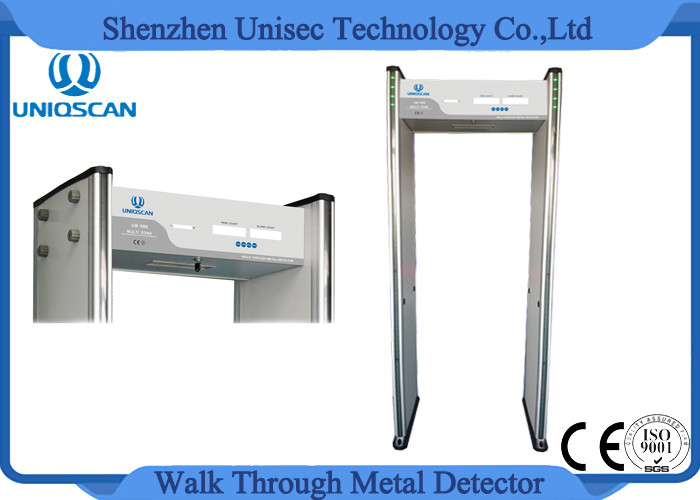 6 Zone Walk Through Safety Gate Metal Detector 5 Digital LED Count ...