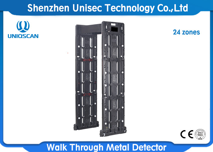 Police Equipment Black 24 Zones Portable Metal Detector With 7 Inch ...