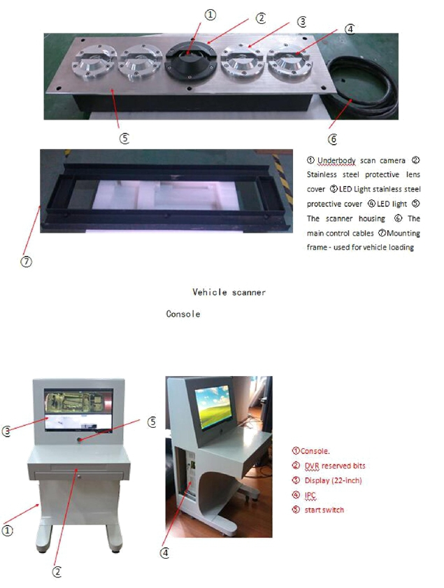Uvss Uvis Under Vehicle Scanning System Fix Type Ce Iso Certificated