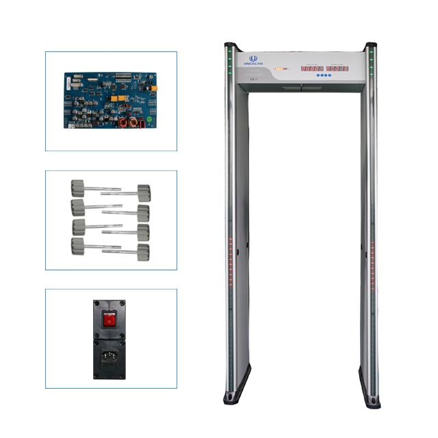 0-99 Sensitivity Archway Metal Detector security scanner walk through ...