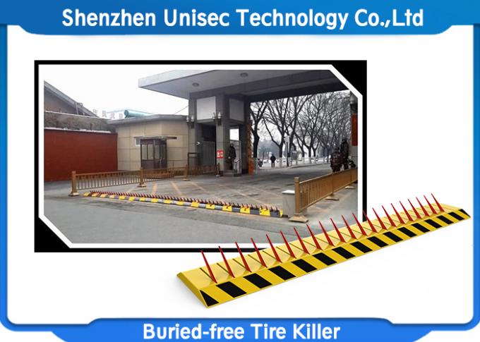 Electronic Hydraulic Road Barrier , One Way Spike Barrier Security ...