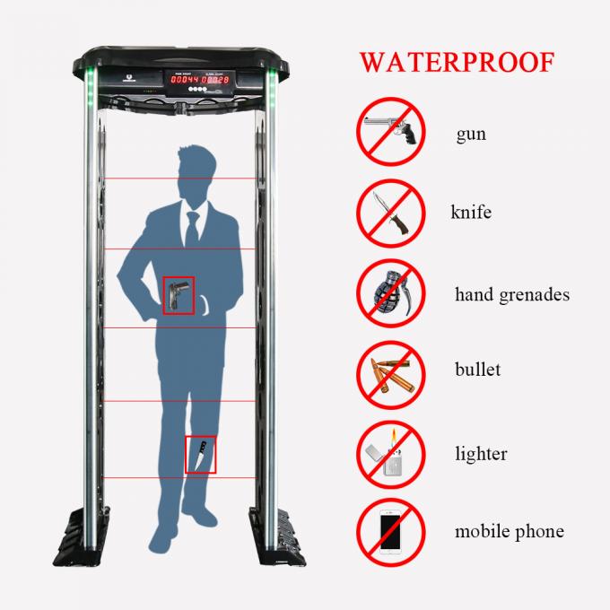 Waterproof ISO Portable Walk Through Metal Detector Security Equipment